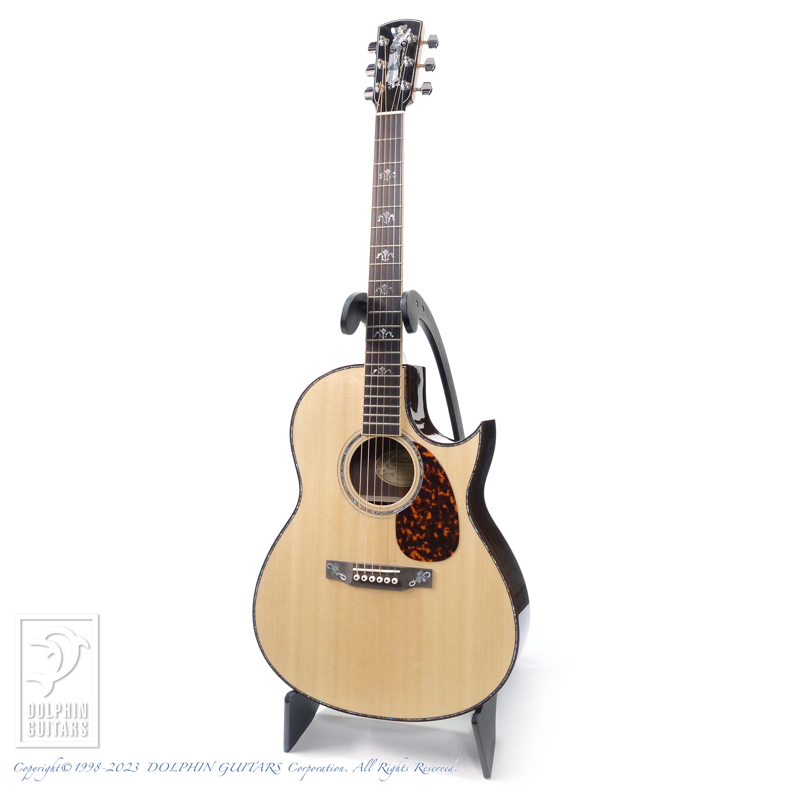 LARRIVEE C-10 Cutaway Custom Rose Lady - ドルフィンギターズ