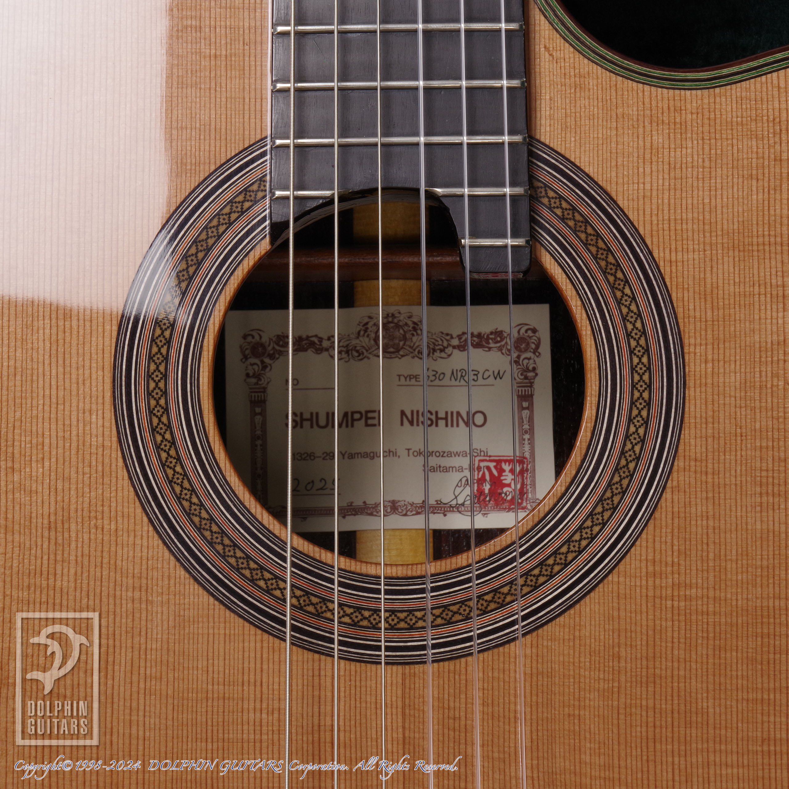 NISHINO SHUNPEI (西野春平) NR-3 杉 CW (48mm Nut 630mm Scale ) - ドルフィンギターズ