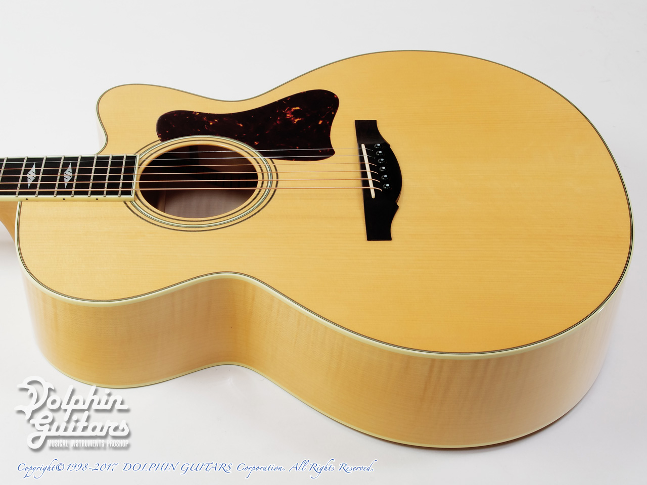 COLLINGS SJ A Cutaway (Adirondack & Flamed Maple) - ドルフィンギターズ