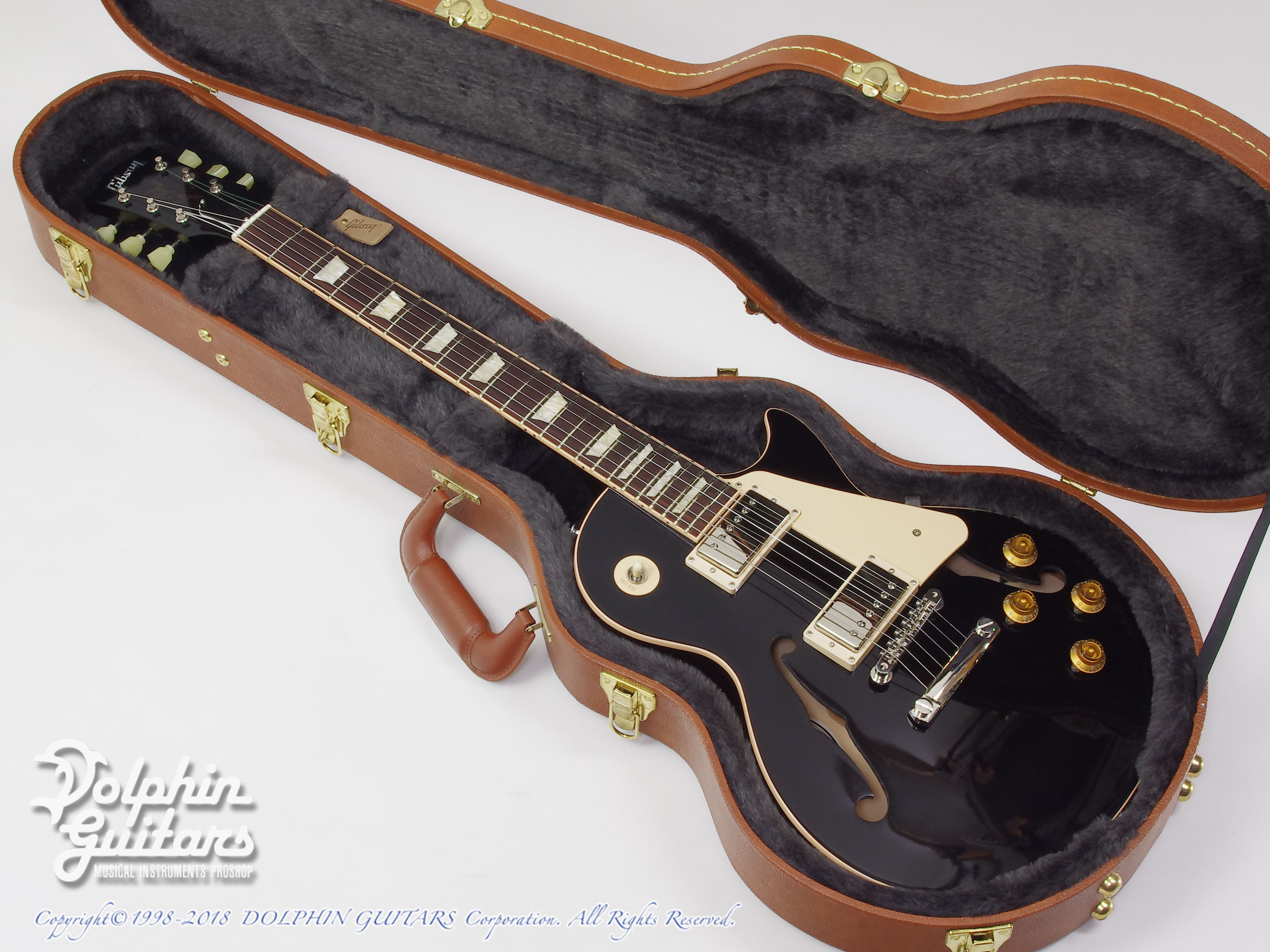 Gibson ES-Les Paul (Ebony Black) - ドルフィンギターズ
