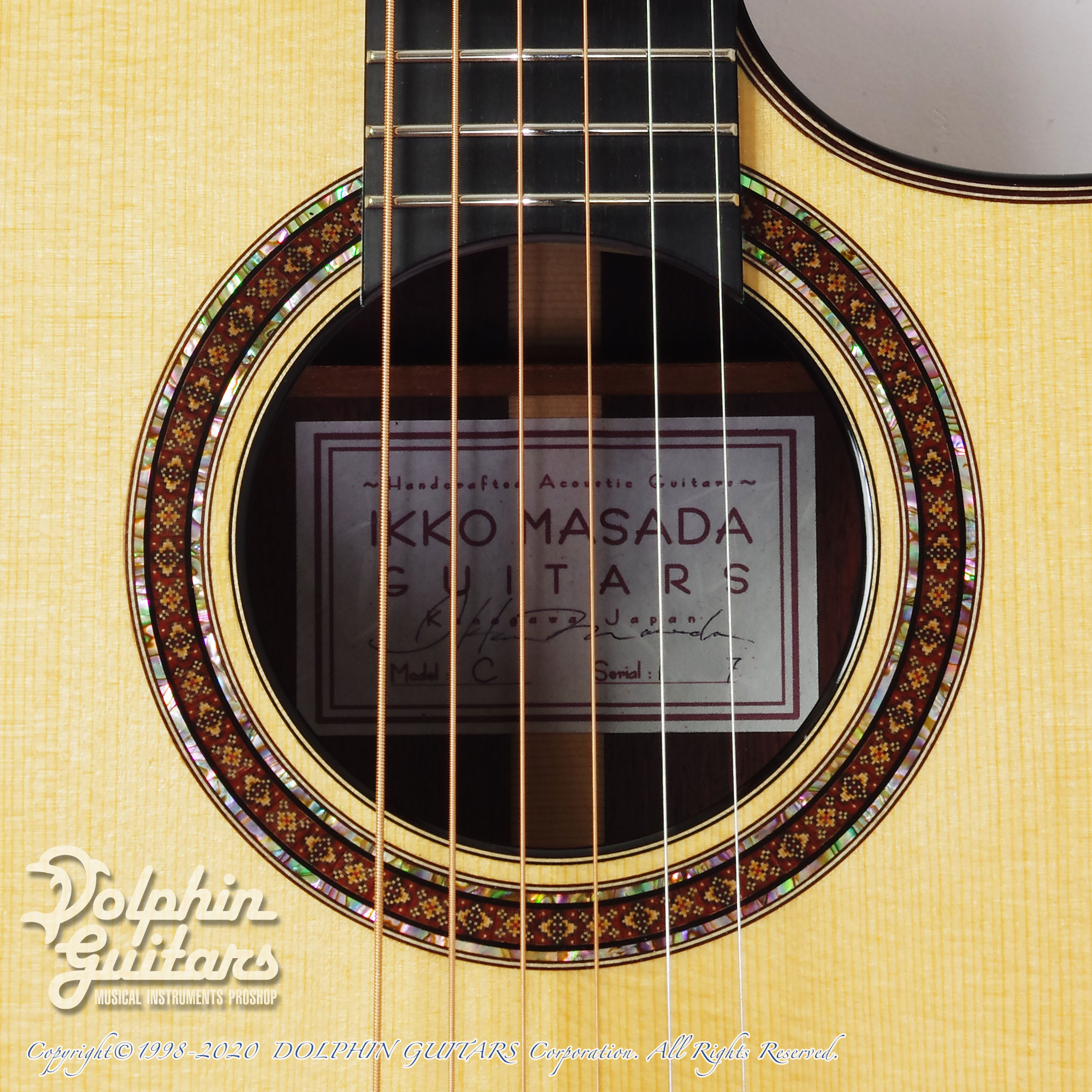 IKKO MASADA Model C Cutaway (Honduran Rosewood) - ドルフィンギターズ